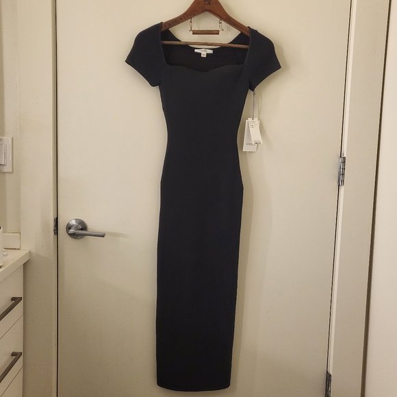 Snidel | Dresses | Snidel Organics Square Neck Knit One Piece Black Os | Poshmark